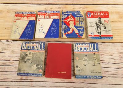 Lot 19 - Lot of 7 Vintage Baseball Guides/Record Books - Bodnar's ...