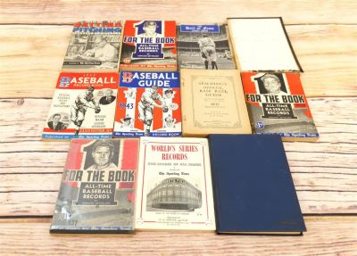 Lot 21 - Lot of 10 Vintage Baseball Guides and Record Books - Bodnar's ...