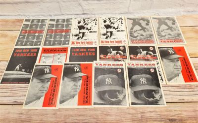 Lot 29 - Lot of 16 New York Yankees Score Cards and Programs - Bodnar's ...