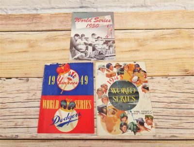 Lot 48 - Lot of 3 World Series Programs - Bodnar's Auction ...