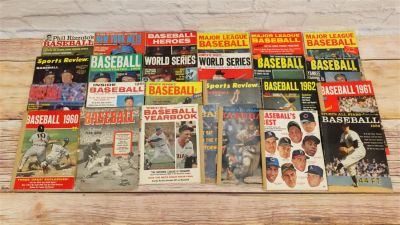 Lot 78 - Lot of 25 Vintage Baseball Magazines - Bodnar's Auction ...