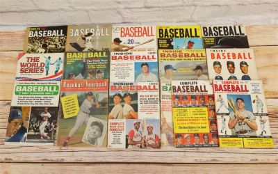 Lot 82 - Lot of 15 Vintage Baseball Magazines - Bodnar's Auction ...
