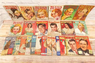Lot 259 - Large Lot of 26 Motion Picture Magazines - Bodnar's Auction ...