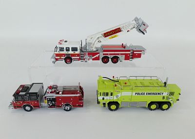 Lot 35 - Lot of 3 Code 3 Fire Trucks - Bodnar's Auction ...