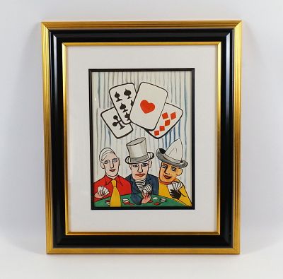 Lot 145 - Lithograph by Alexander Calder - "Card Players" - Bodnar's ...