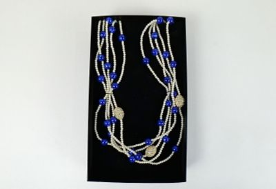 Lot 127 - Joan Boyce 5 Strand Faux Pearl Necklace - Bodnar's Auction ...