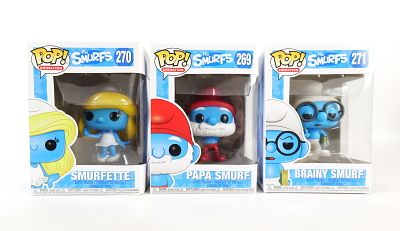 Lot 19 - Lot of 3 Funko Animation Smurf Pops - Bodnar's Auction ...