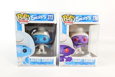 Lot 20 - Lot of 2 Funko Animation Smurf Pops - Bodnar's Auction ...
