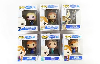 Lot 75 - Lot of 6 Funko Disney Frozen Pops - Bodnar's Auction ...