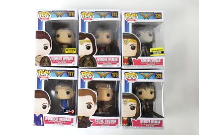 Lot 333 - Lot of 6 Funko Wonder Woman Pops - Bodnar's Auction ...