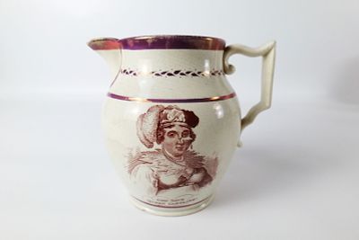 Lot 82 - God Save Queen Caroline Pearlware Jug - Bodnar's Auction ...