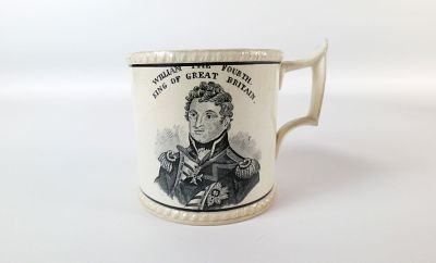 Lot 92 - King William Queen Adelaide Pearlware Mug - Bodnar's Auction ...
