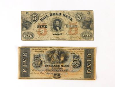 Lot 214 - 2 Early US Bank Notes - Bodnar's Auction | bodnarsauction.com