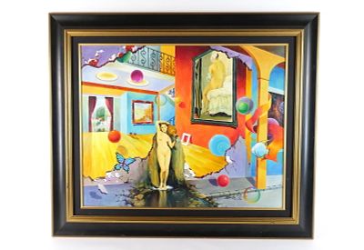 Lot 41 - Oil on Canvas by Leonardo Zhang - Bodnar's Auction ...