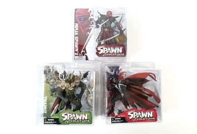 Lot 157 - Lot of 3 McFarlane Spawn Evolutions Action Figures - Bodnar's Auction | bodnarsauction.com
