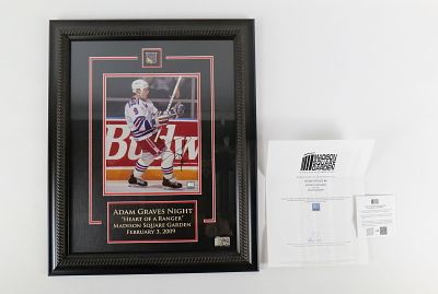 Lot 8 - Adam Graves Signed 8x10 Photo - Framed - Bodnar's Auction ...