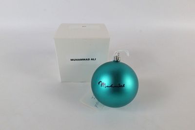 Lot 137 - Muhammad Ali Autographed Christmas Ornament - Bodnar's ...