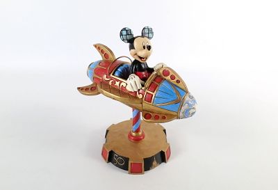 Lot 61 - Jim Shore Mickey Astro Orbiter Figurine - Bodnar's Auction ...