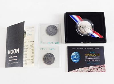 Lot 80 - Grouping of Moon Coins - Bodnar's Auction | bodnarsauction.com