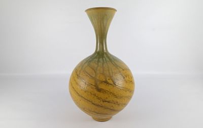 Lot 104 - Webster Studio Art Pottery Center Tall Vase - Bodnar's ...