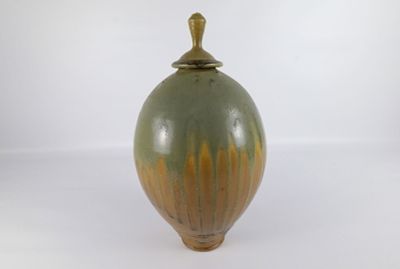 Lot 107 - Webster Studio Art Pottery Covered Urn - Bodnar's Auction ...