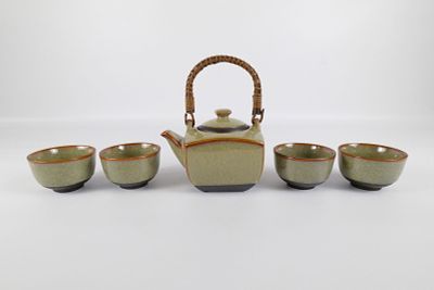 Lot 204 - Asian Pottery Tea Set - Bodnar's Auction | bodnarsauction.com