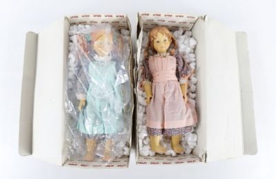 Lot 51 - Lot of 2 Dolfi Italian Carved Wooden Dolls - Bodnar's Auction ...