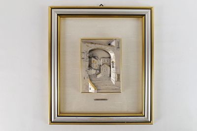 Lot 219 - Framed Three Dimensional Paolo Rossini 800 Silver Art ...