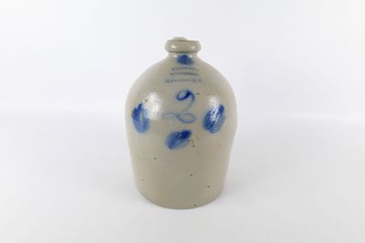 Lot 223 - Antique 2 Gallon Stoneware Jug - Bodnar's Auction ...