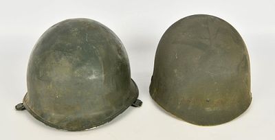 Lot 413 – U.S. Military M1 Steel Pot Helmet w/Liner – Brand Used Works
