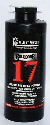 Lot 329 – 1 LB Of Alliant Powder Reloder 17 Rifle Gun Powder – Brand ...