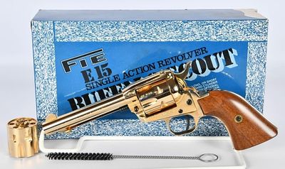 Lot 1365 – FIE Model E15 Single Action .22 LR Revolver – Brand Used Works