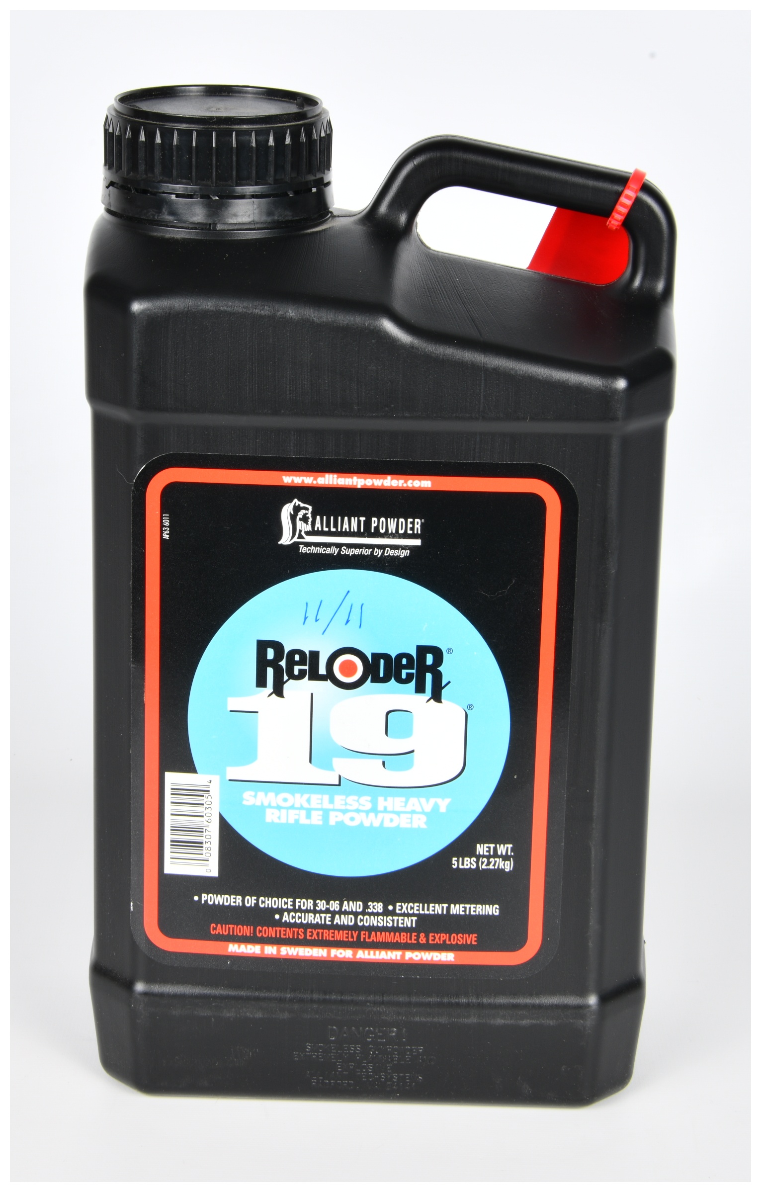 Lot 1007 – Alliant Powder Reloader 19 Smokeless Heavy Rifle Powder, 5lb ...