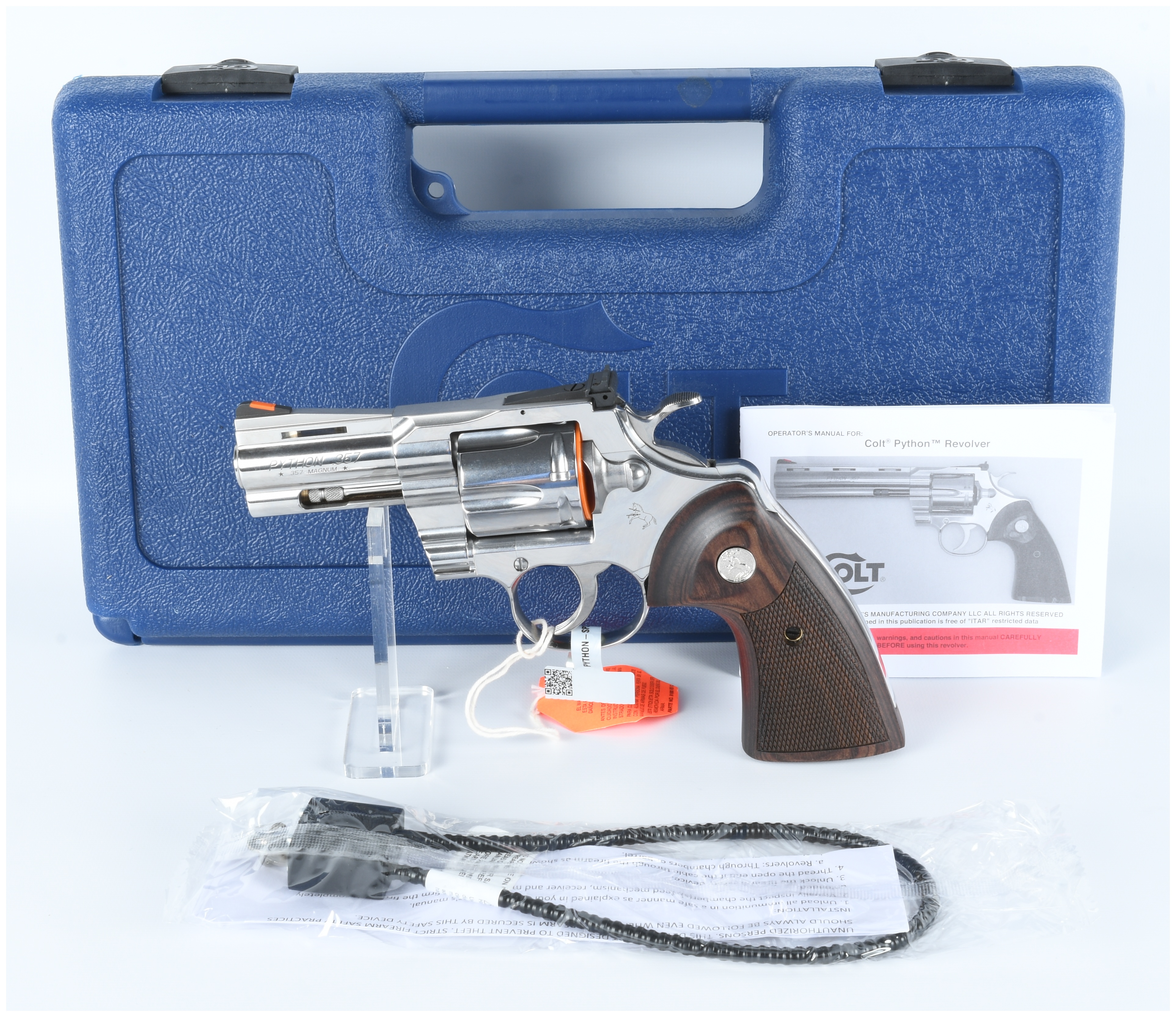 Lot 468 – Colt Python Double Action Revolver .357 Magnum, Stainless ...