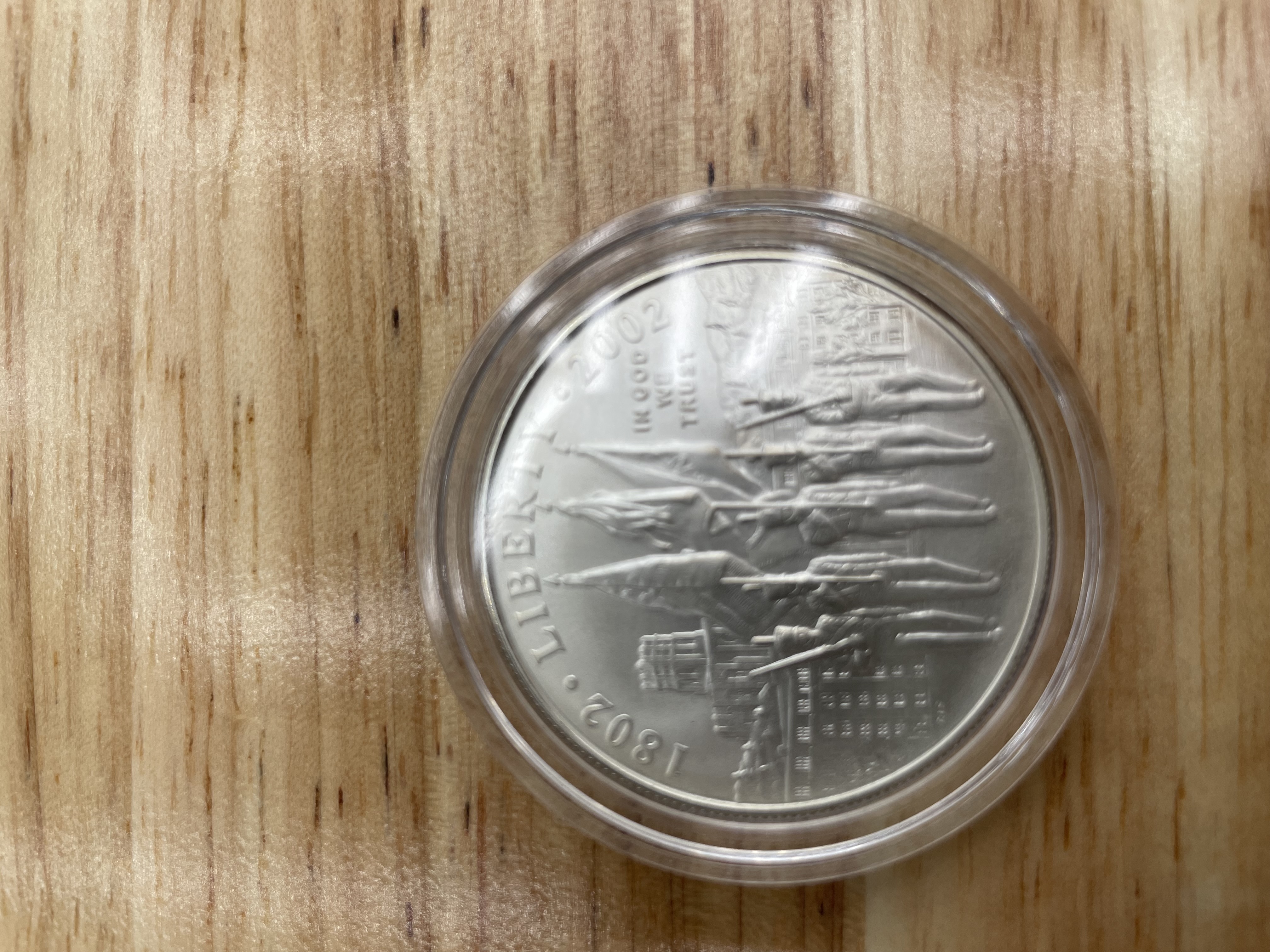 Lot 140 - 2002-1802 West Point Bicentennial One Dollar Coin, 27.5 Grams ...