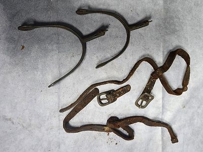 Lot 625 - Antique Stirrups and Straps | Burns Auction & Appraisal