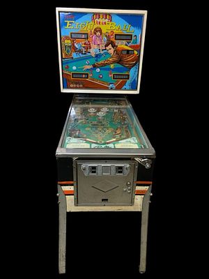 Lot 602 - Vintage Bally Eight Ball Pinball Game with Happy Days Theme ...