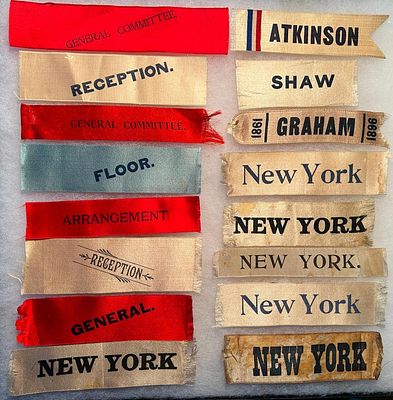 Lot 2233 - Civil War G.A.R. New York Ribbon Lot of Committee Ribbons ...
