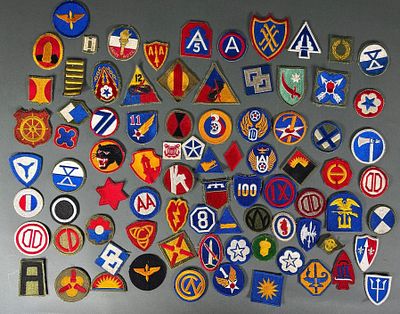 Lot 2256 - WWII U.S. Army Patch Lot - 84 patches | Burns Auction ...