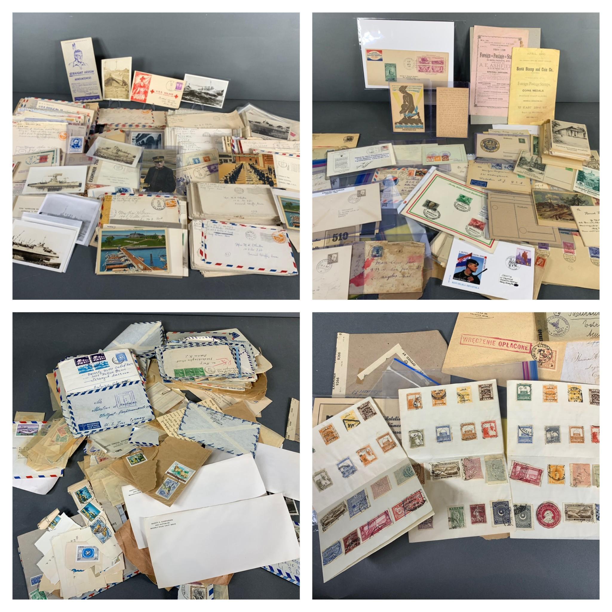 Lot 2346 - Philatelic Collection: Stamps, Soldier’s Mail, Ship Cancels ...