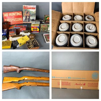 Lot 8429 - Group of Vintage Shooting Supplies, Ammunition, No Hunting ...