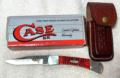 Lot 219 - Vintage Case Knife in Box with Leather Case XX R61139L SS ...