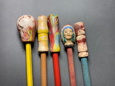 Lot 14636 - Group Lot of Fair Canes Including Native American Chief ...