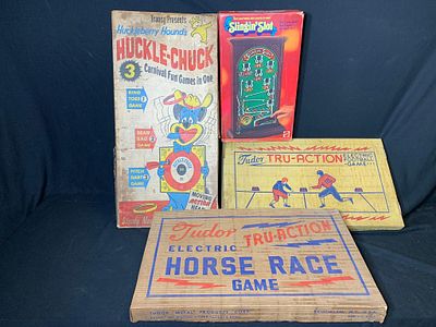 Lot 14852 - Two Tudor Vintage Electric Football and Horse Race Games ...