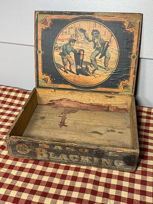 Lot 519 - Antique Mason's Challenge Blacking Wood Crate | Burns Auction ...