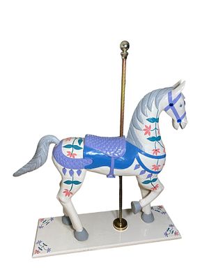 Lot 5065 - Vintage Reproduction Painted Carousel Horse | Burns Auction ...