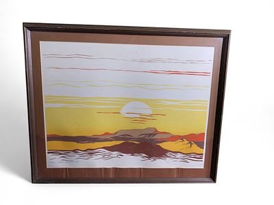 Lot 5193 - Vintage Mid-Century Modern Serigraph Print "Dawn" by Eva ...