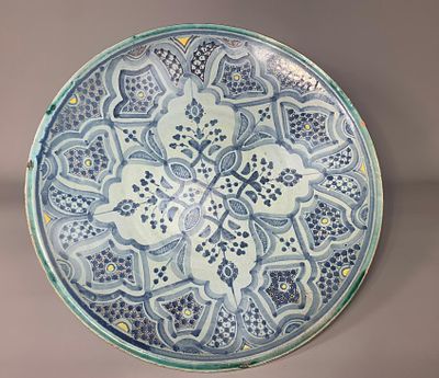 Lot 5202 - Large Vintage Moroccan Fassi Ceramic Bowl | Burns Auction ...