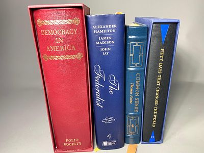 Lot 2066 - Four Folio Edition Books Hamilton, Democracy in American etc ...