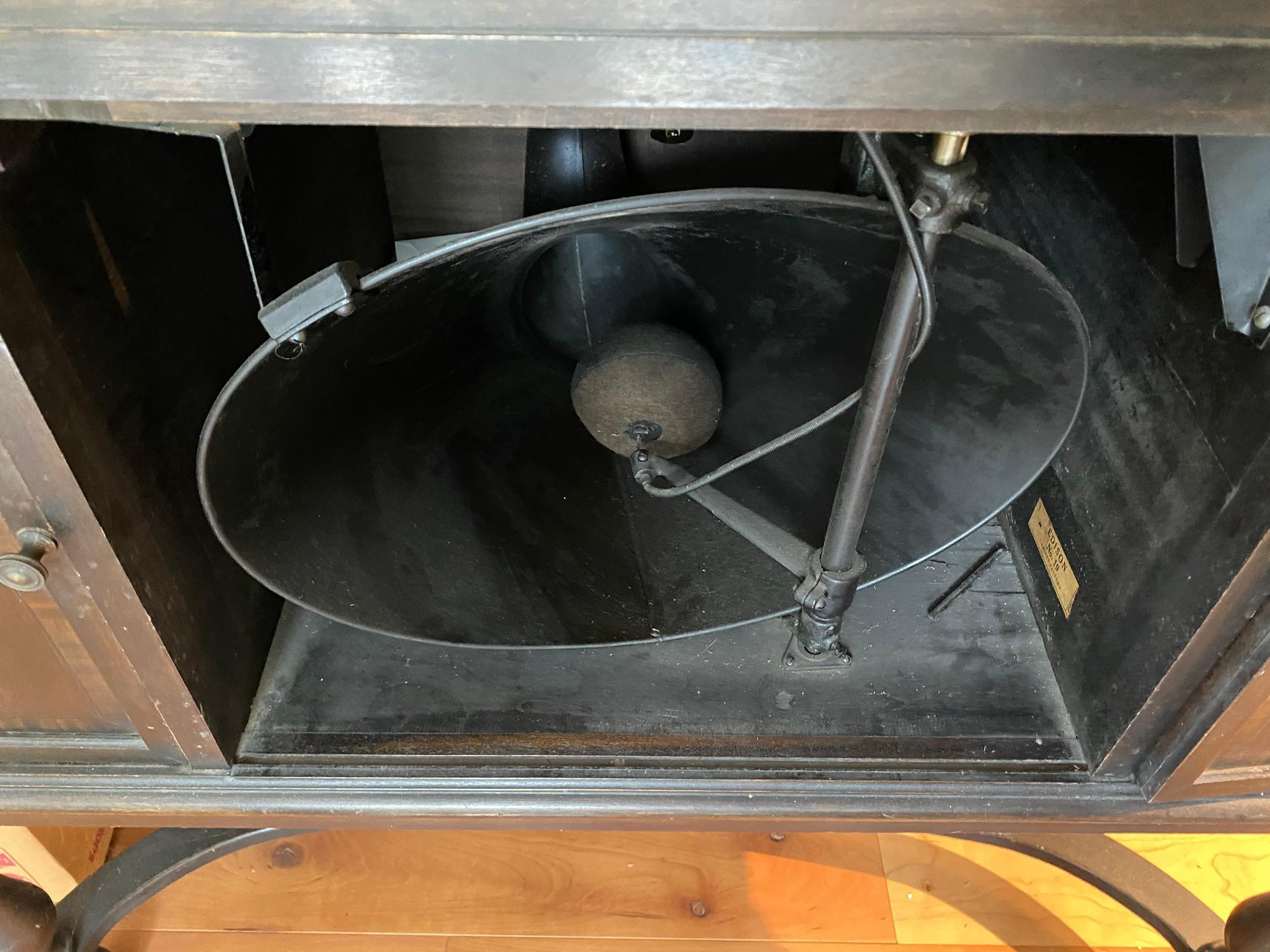 Lot 2203 - Vintage Large Painting Signed T. Bruno and Antique Edison ...